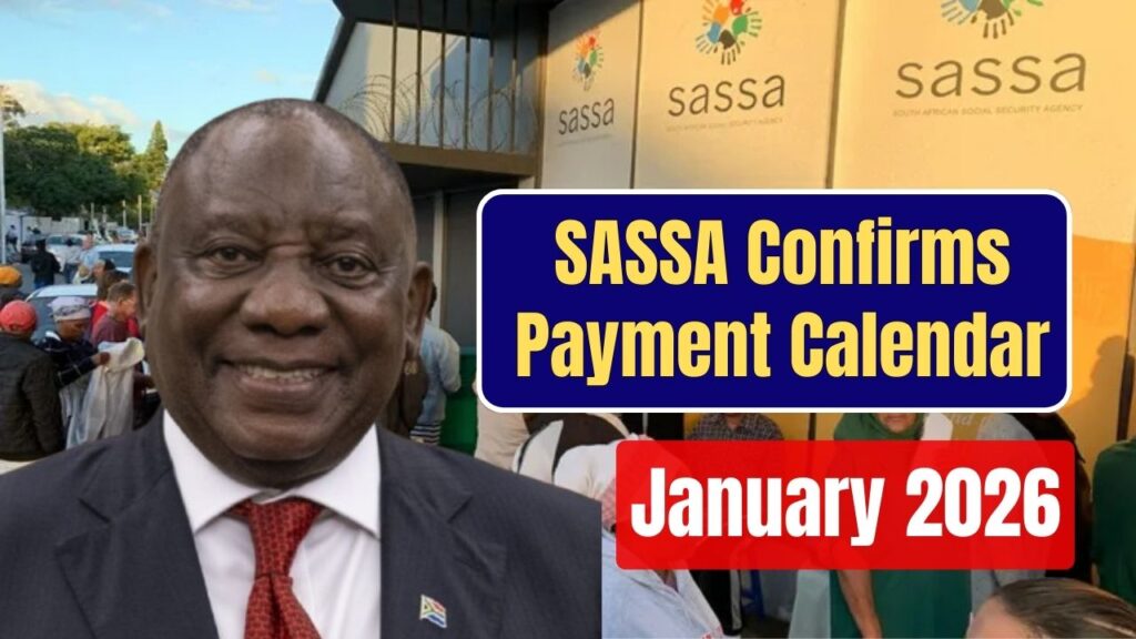 SASSA Confirms January 2026 Grant Dates With Full Payment Calendar ...